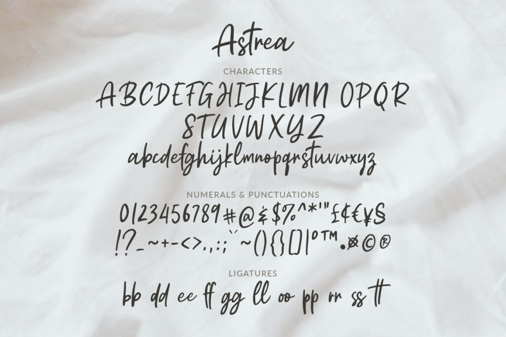 Astrea – Handwritten Font – Weape Studio
